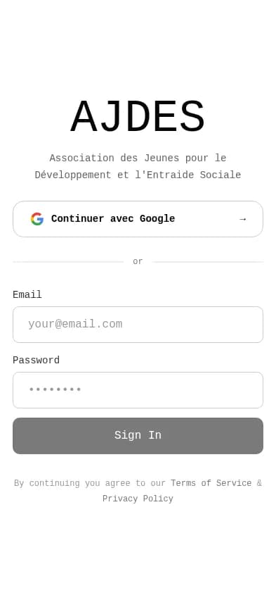 AJDES Membership App