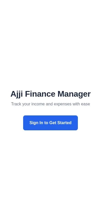 Ajji Finance Manager