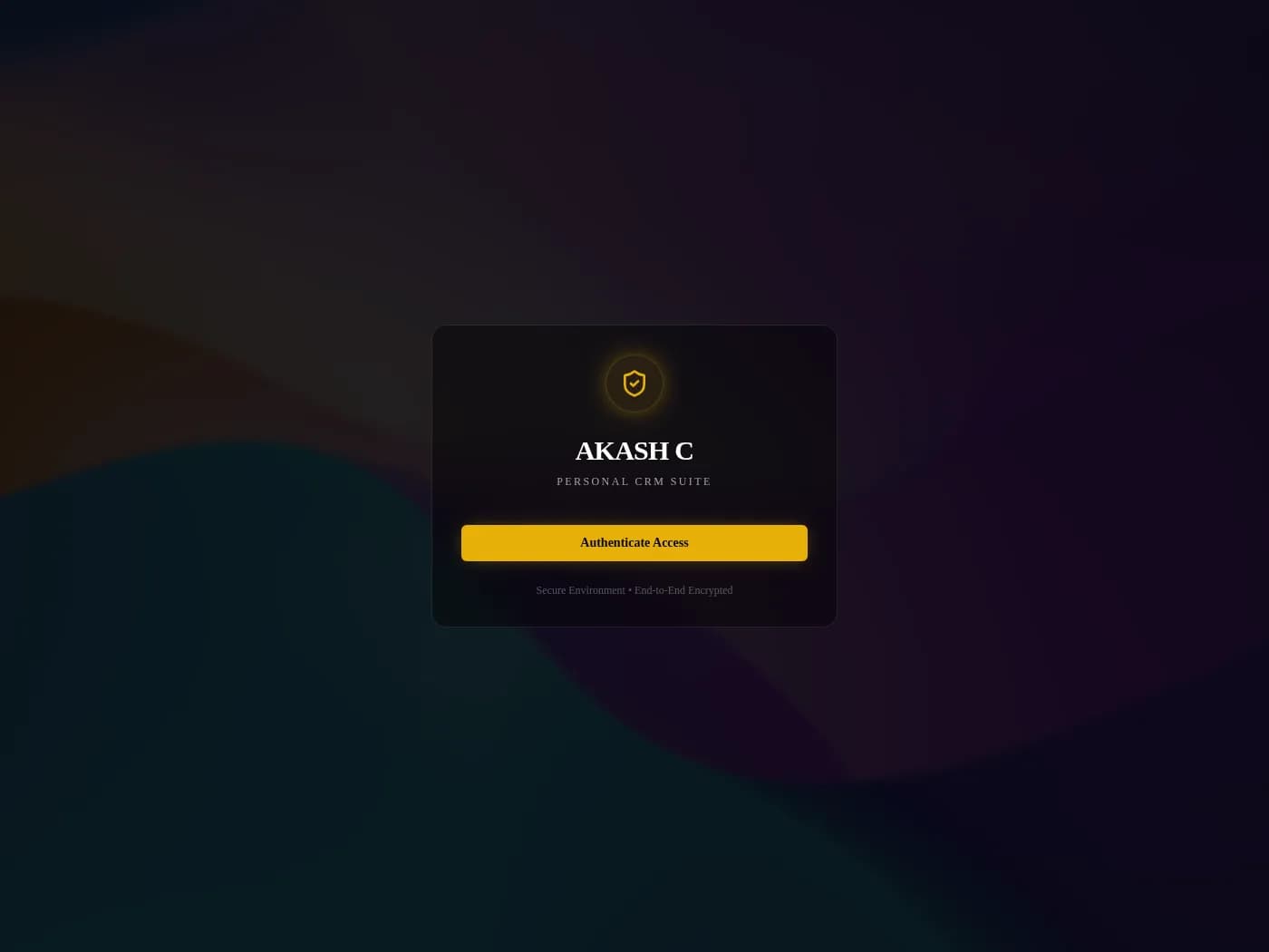 AKASH C Dark CRM