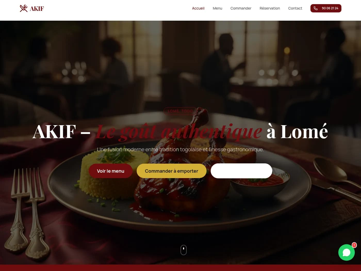 AKIF Restaurant Site