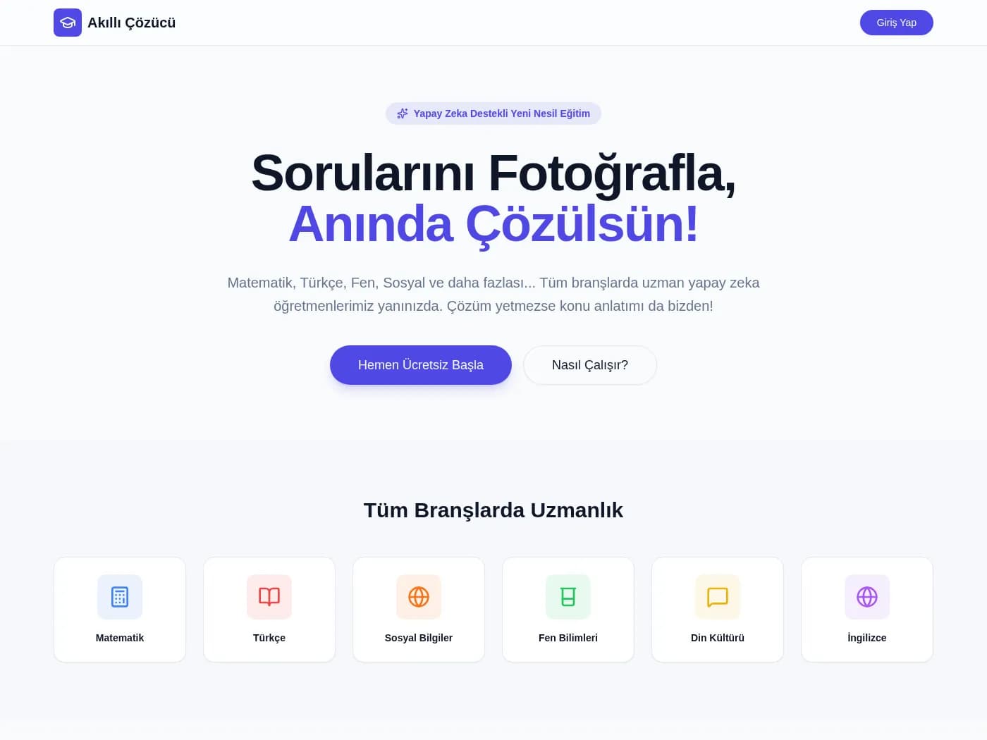 Akıllı Soru Çözücü