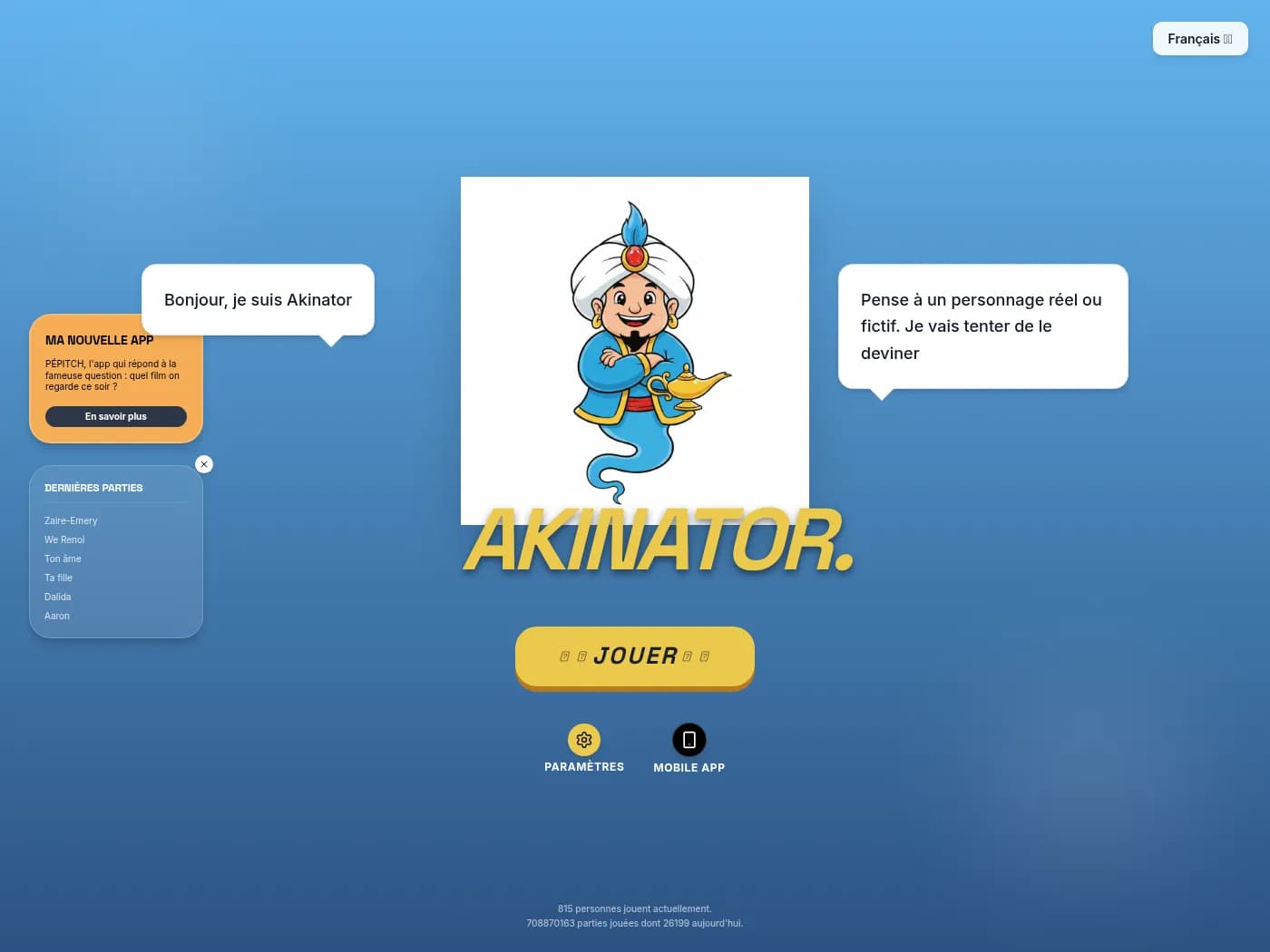 Akinator Lite Web