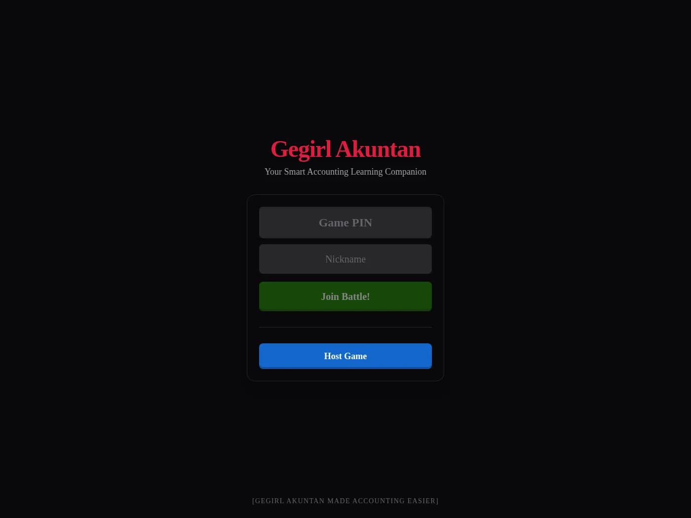Gegirl Akuntan Game