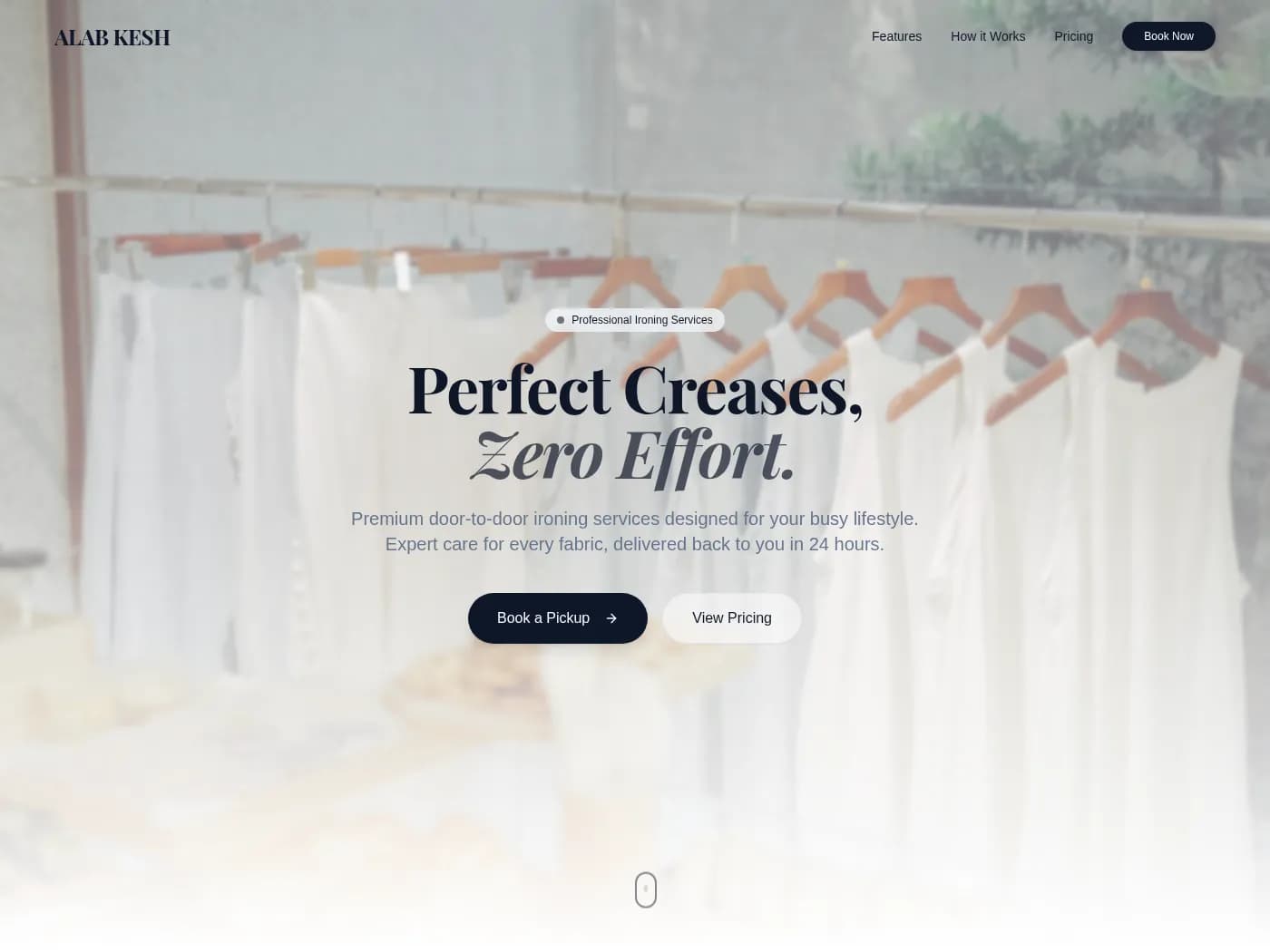 Alab Kesh Landing Page