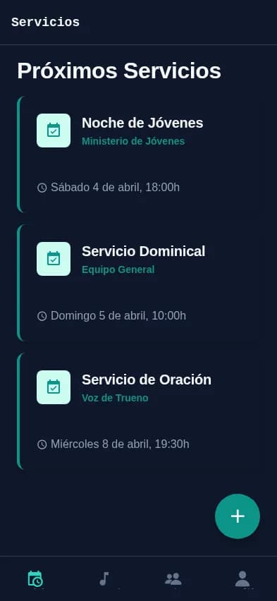 Alabanza Manager App