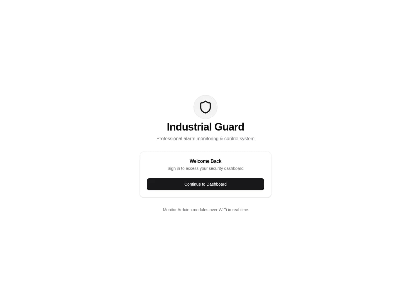 Alarm Control Dashboard