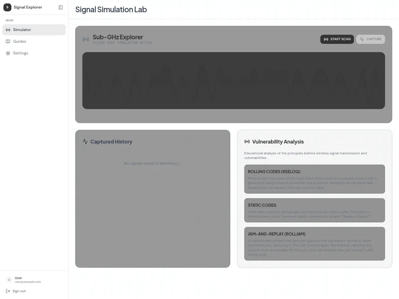Alarm Signal Explorer