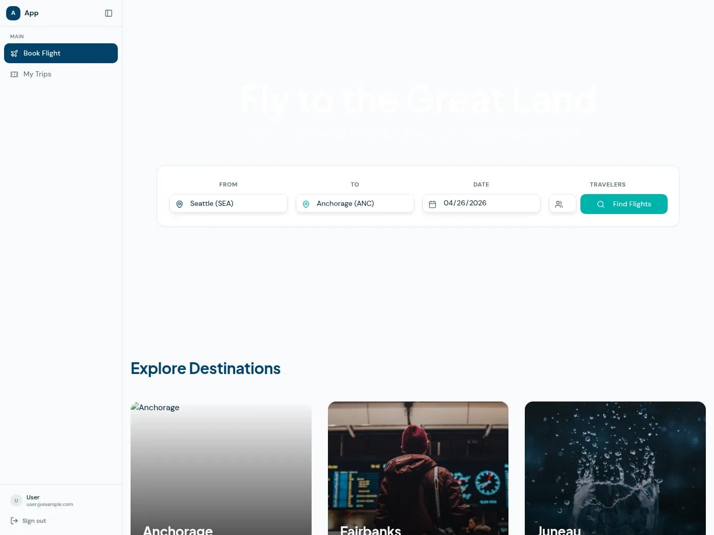 Alaska Air Booking Suite