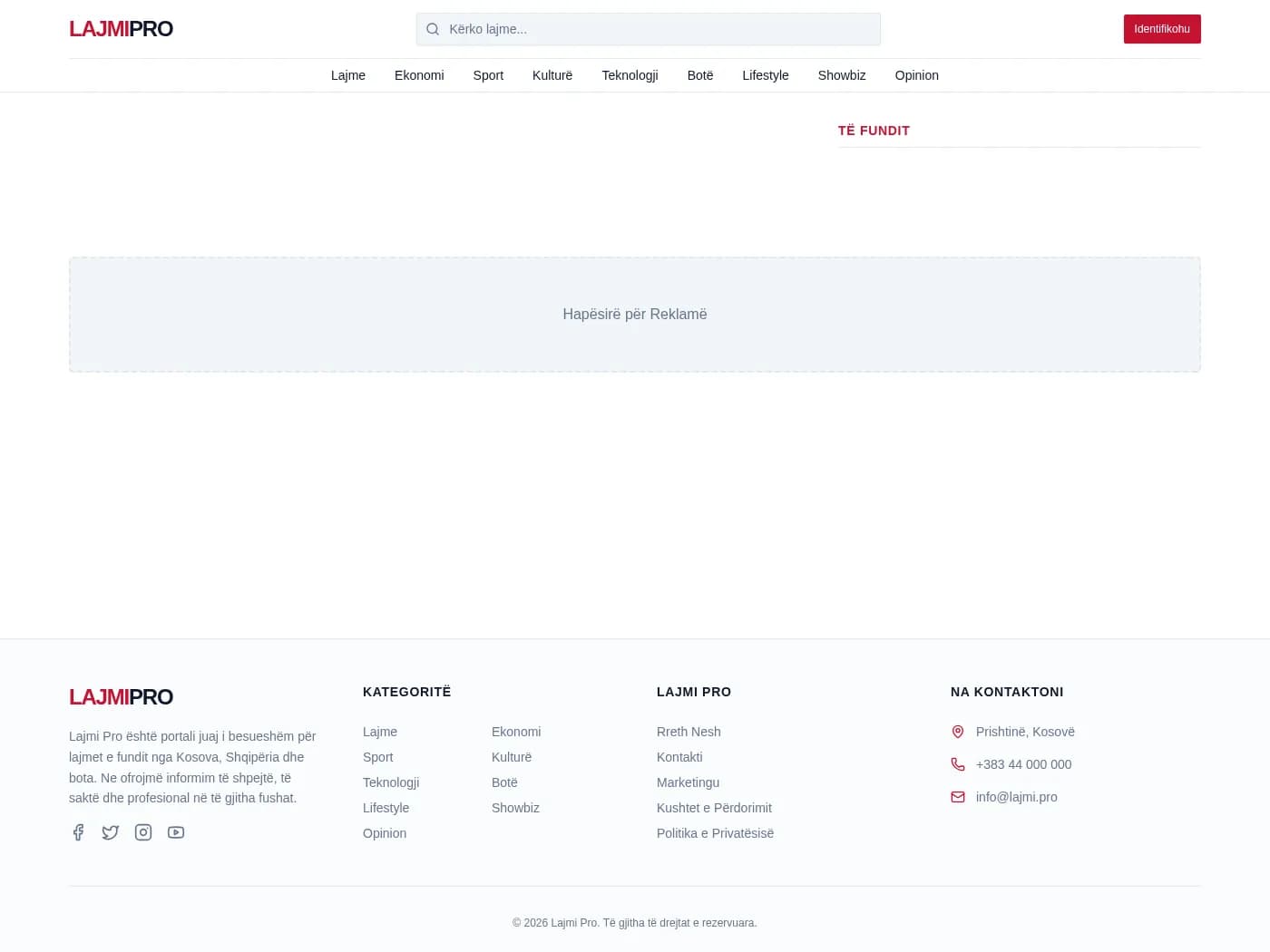 Lajmi Pro Portal