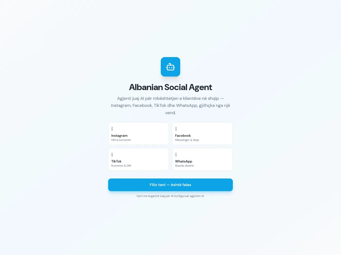 Albanian Social Agent