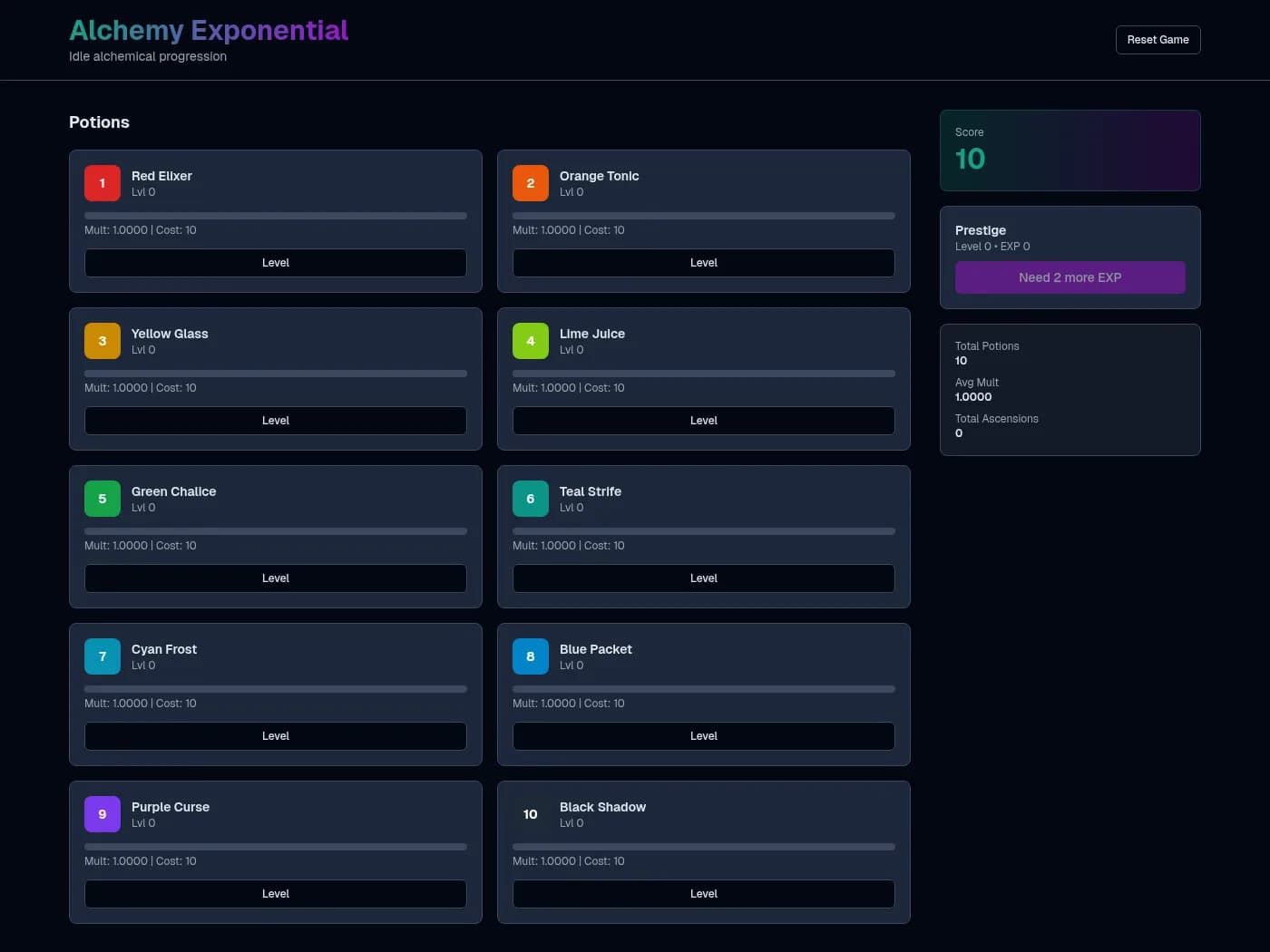 Alchemy Exponential Idle