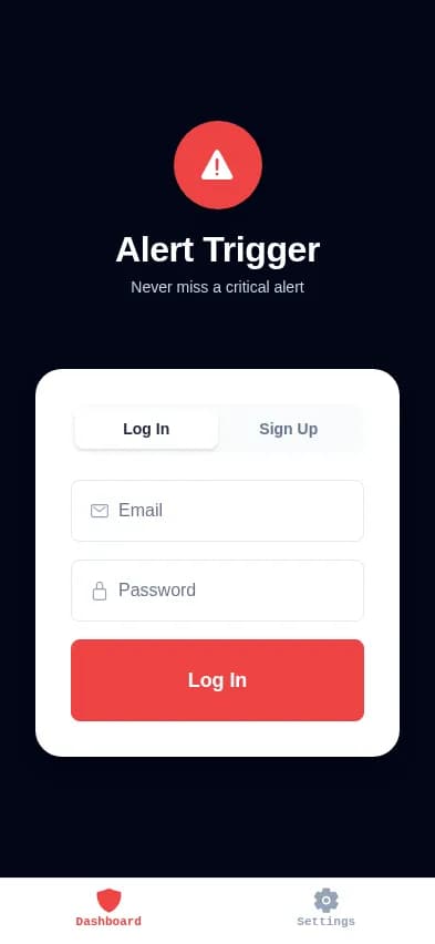Alert Trigger Call App