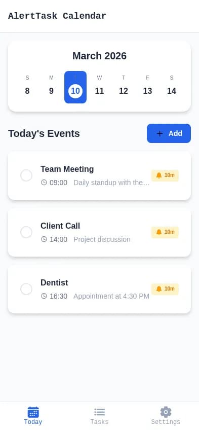 AlertTask Calendar