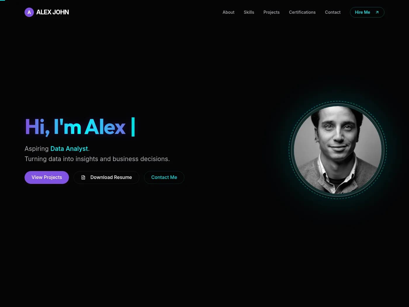 Alex John Portfolio X