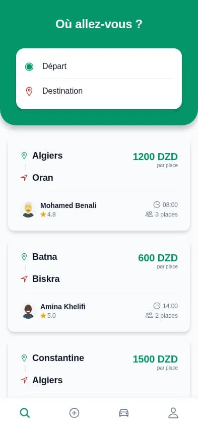 Algeria Carpool Connect
