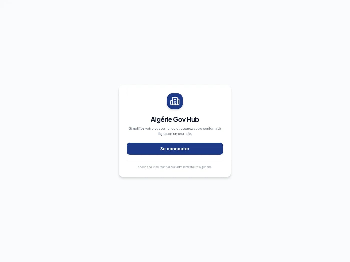 Algérie Gov & Compliance Hub