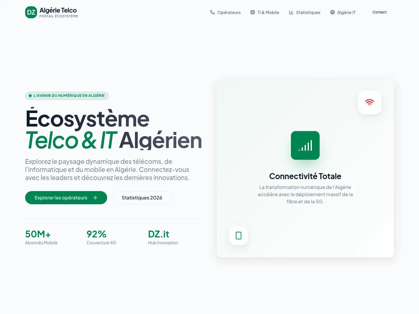 Algérie Telco Portal