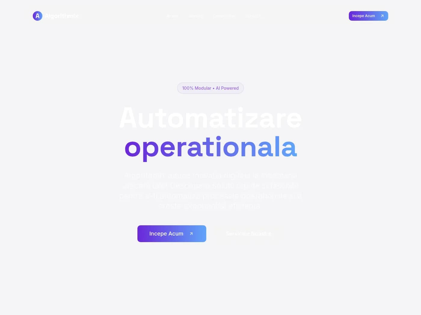 Algorithmix 3D Web Redesign