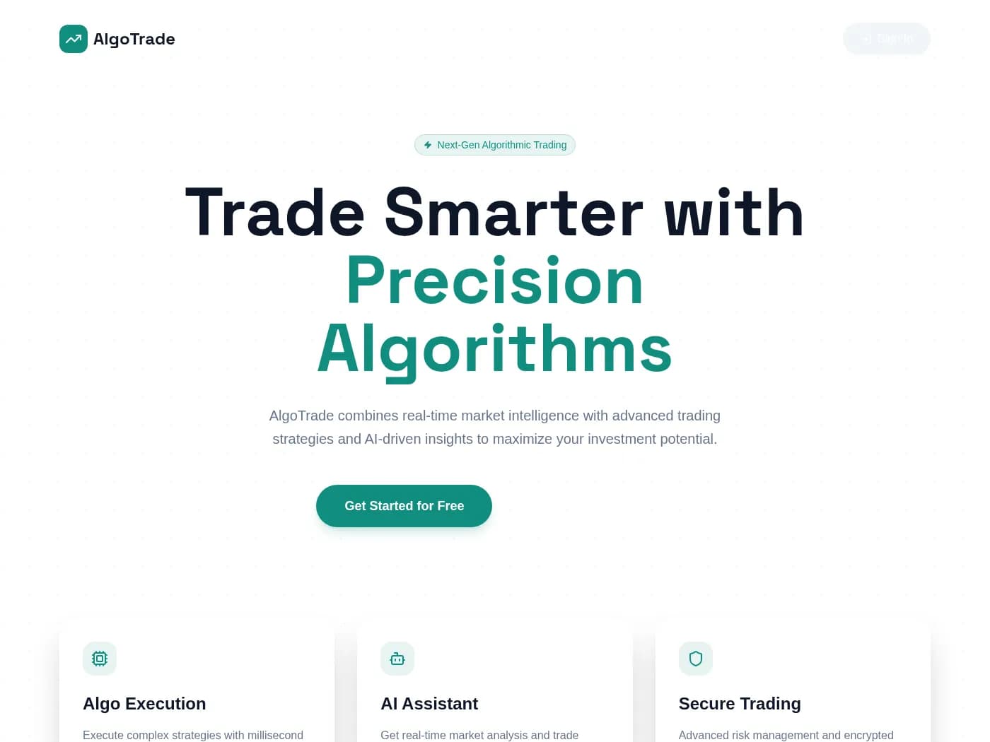 AlgoTrade Broker App