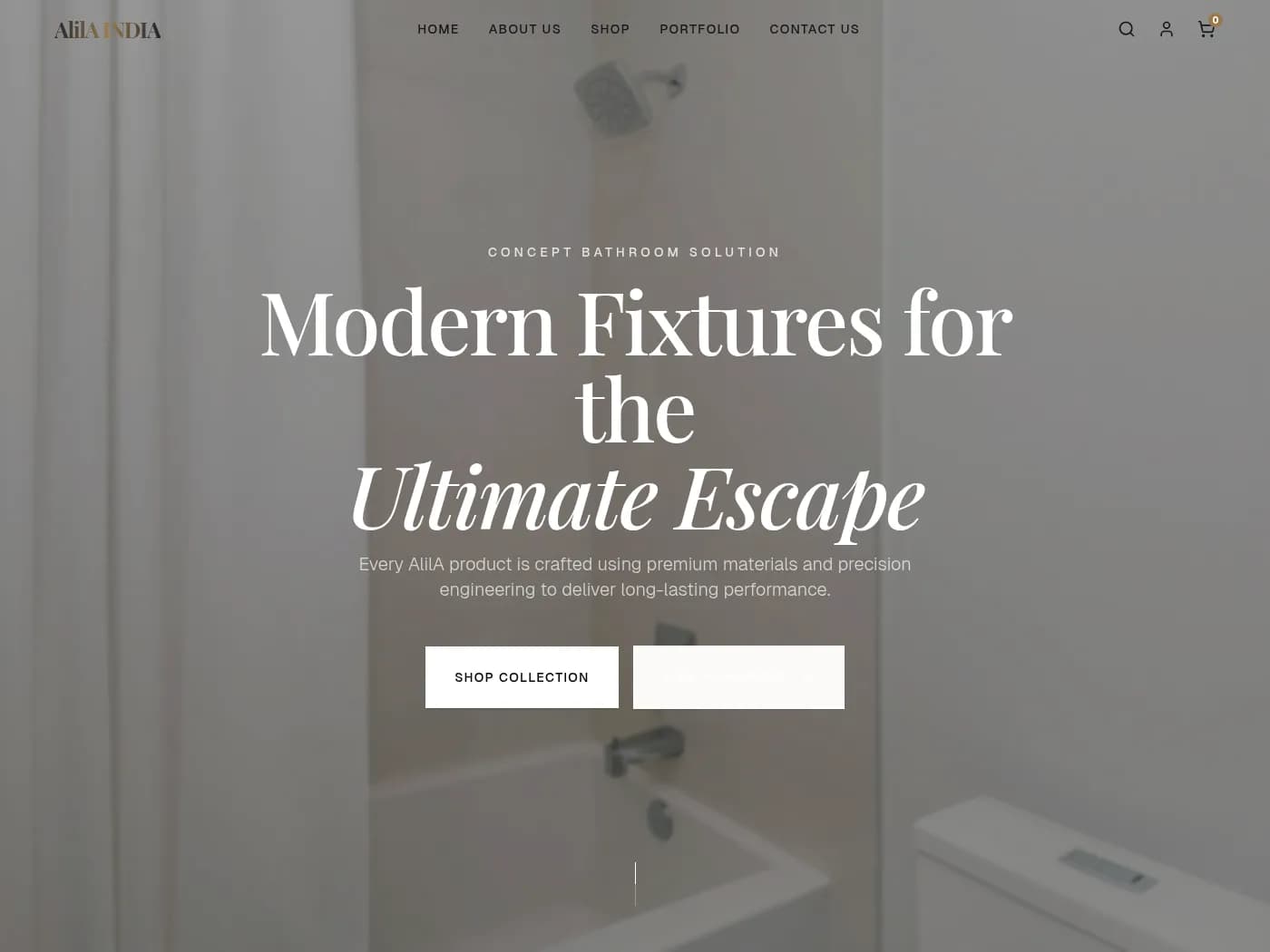 Alila India Portfolio Site