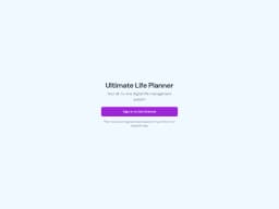 Ultimate Life Planner