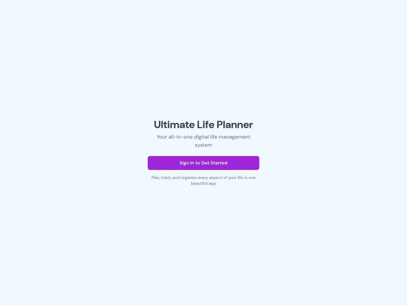 Ultimate Life Planner