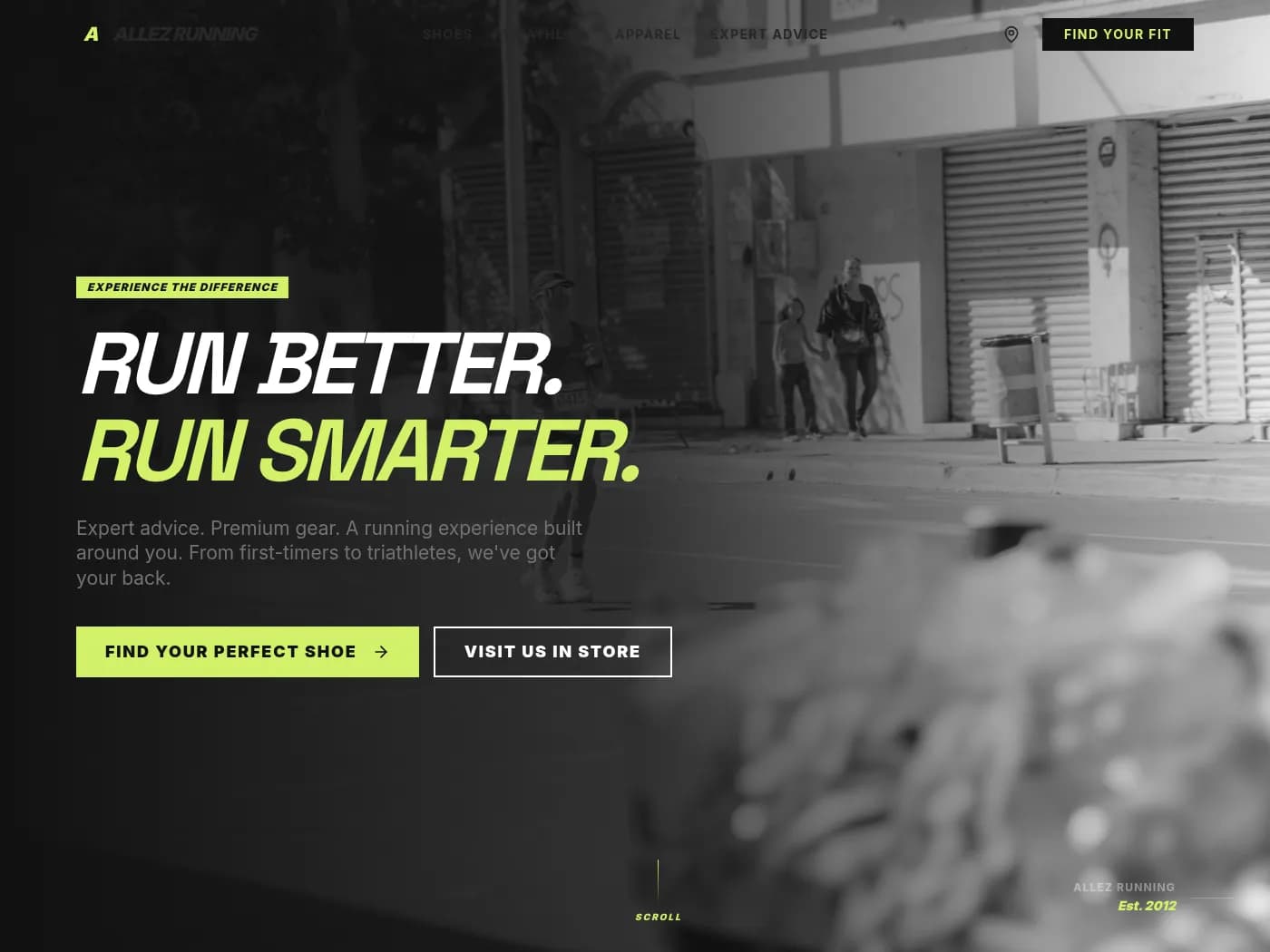 Allez Running Web Experience