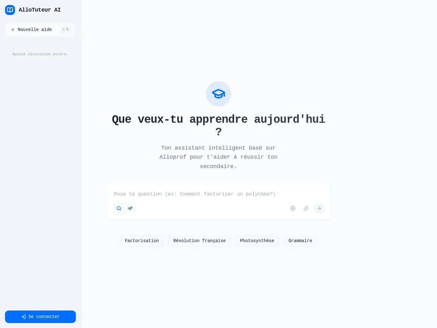 Alloprof AI Tutor