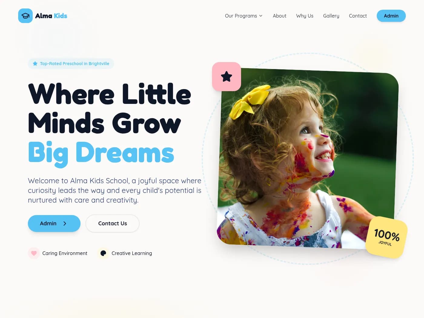 Alma Kids School Website