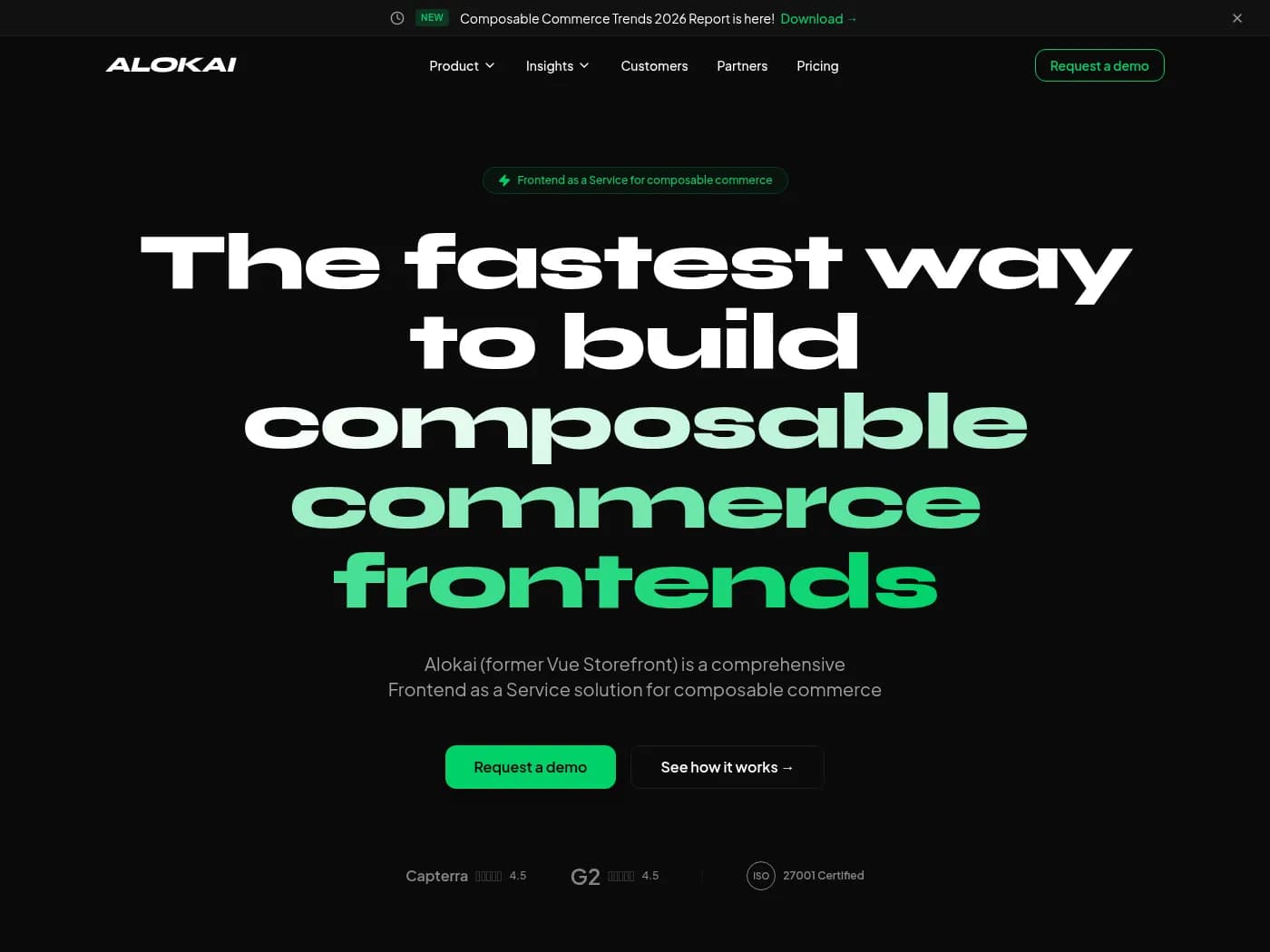 Alokai Homepage Replica