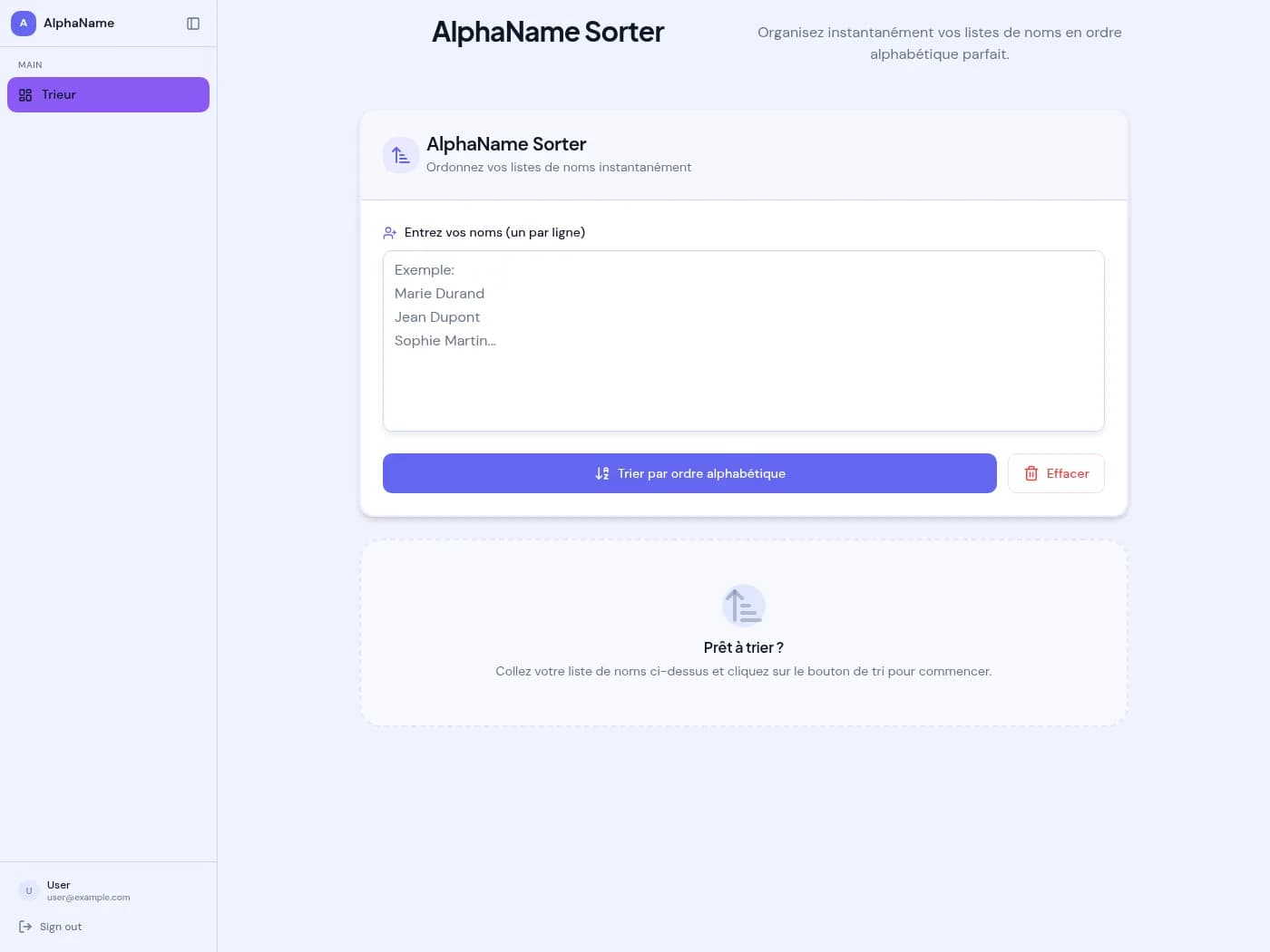 AlphaName Sorter