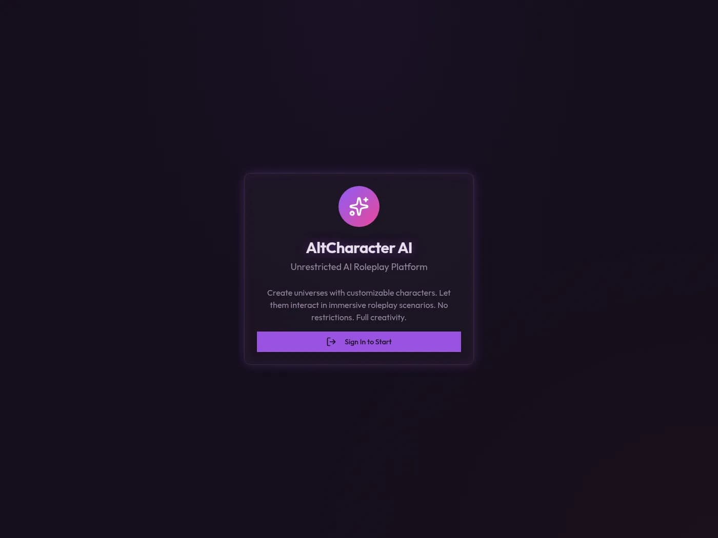 AltCharacter AI Universe