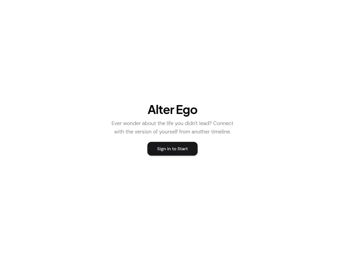 Alter Ego Chatroom