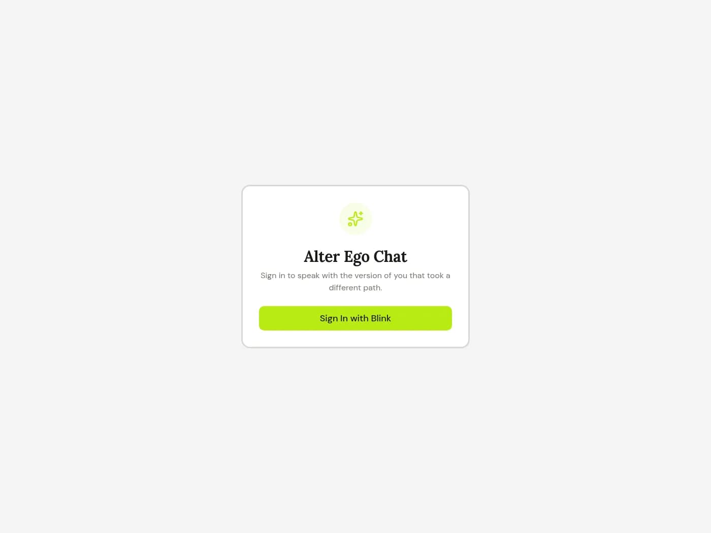 Alter Ego Chatroom