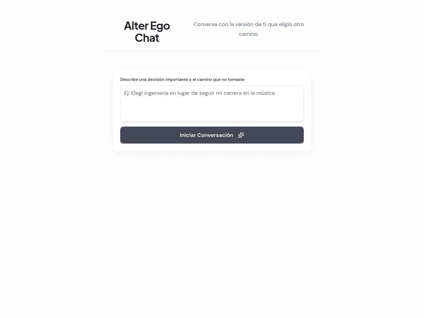 Alter Ego Chat (ES)