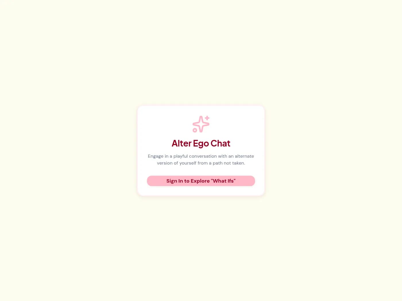 Alter Ego Chat