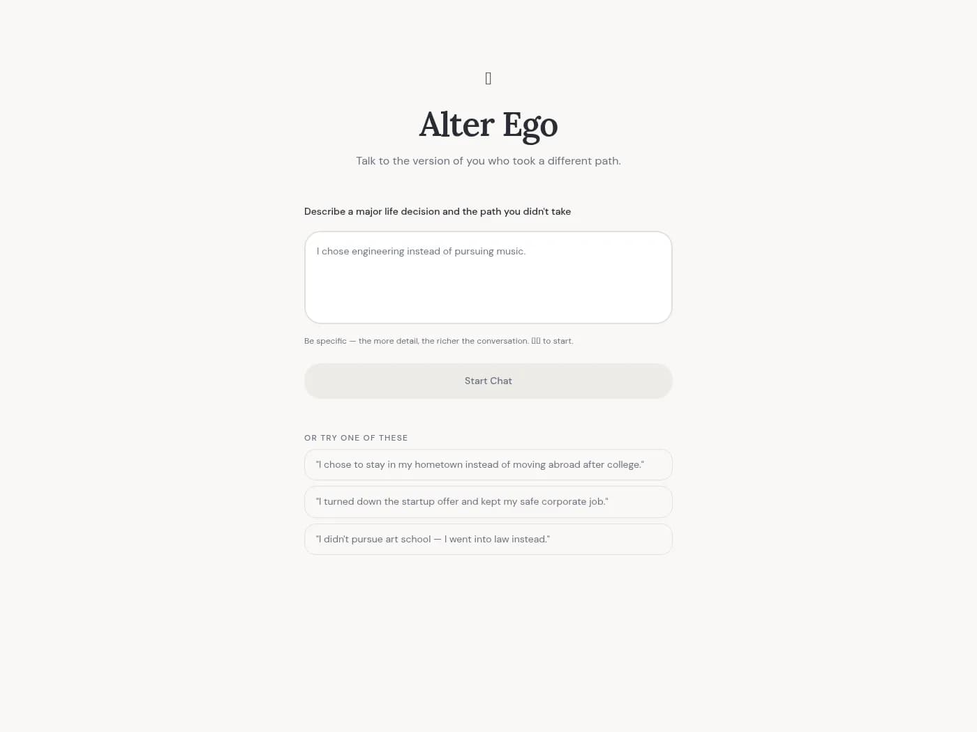 Alter Ego Chat