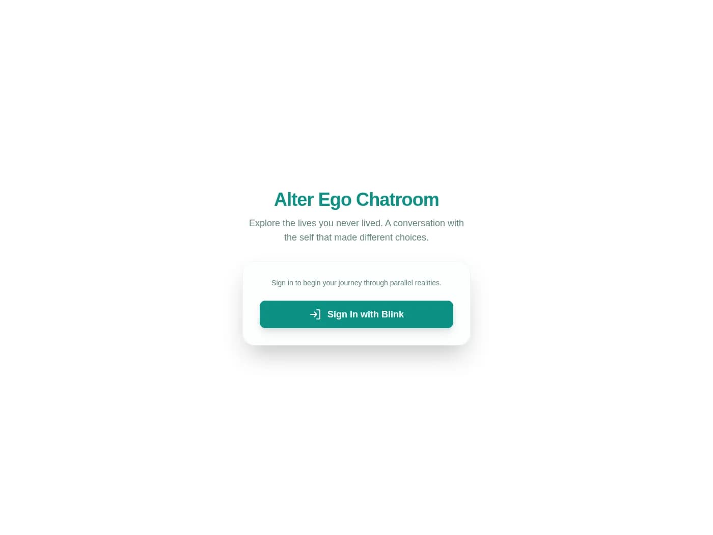 Alter Ego Chatroom