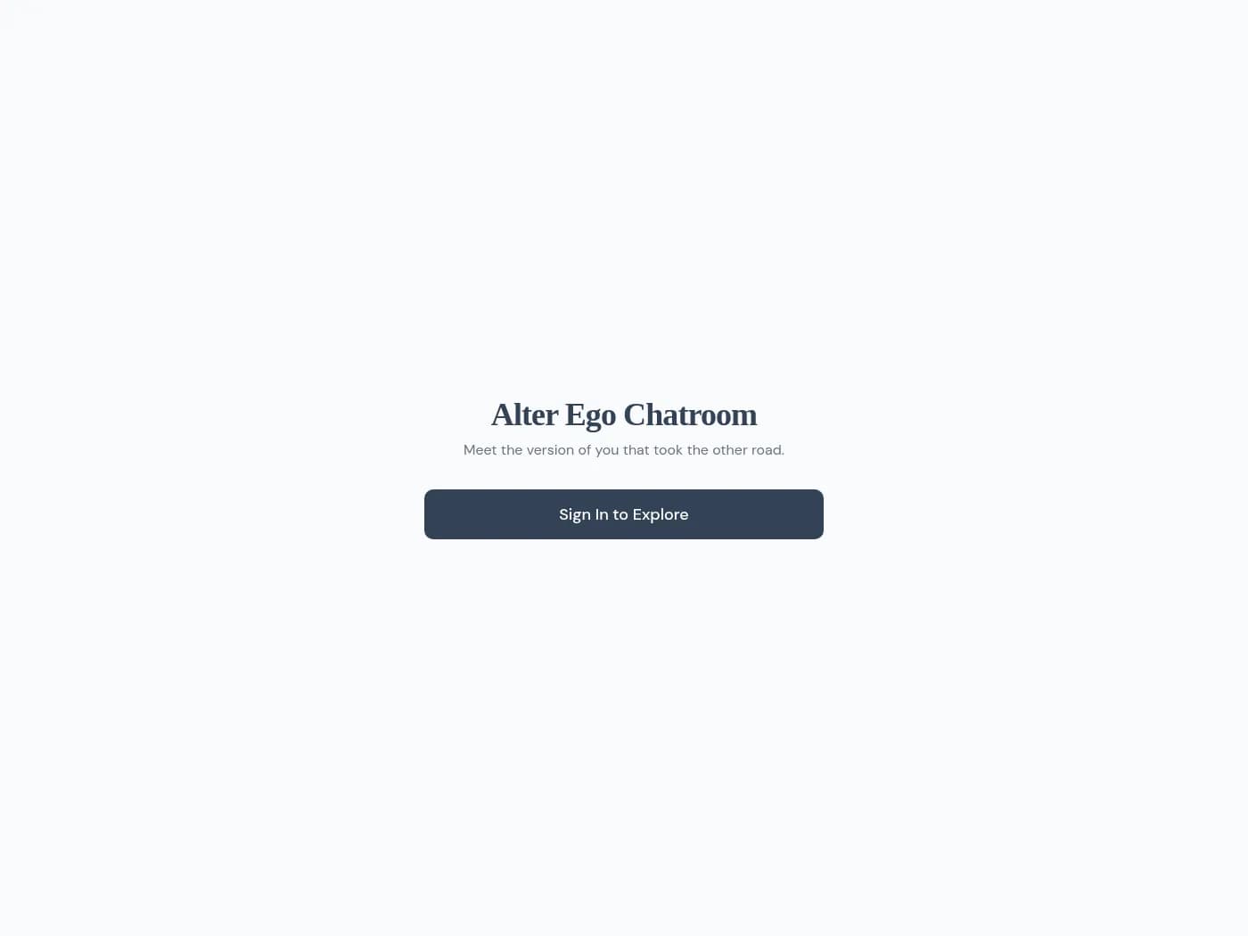 Alter Ego Chatroom