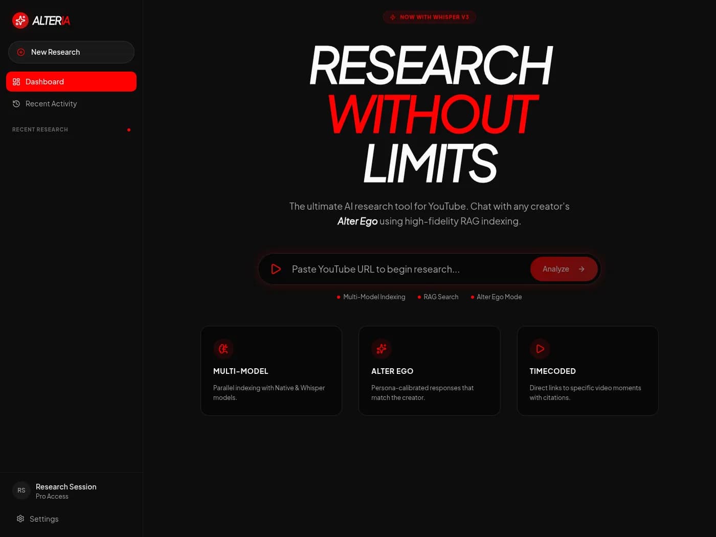 AlterIA YouTube Agent