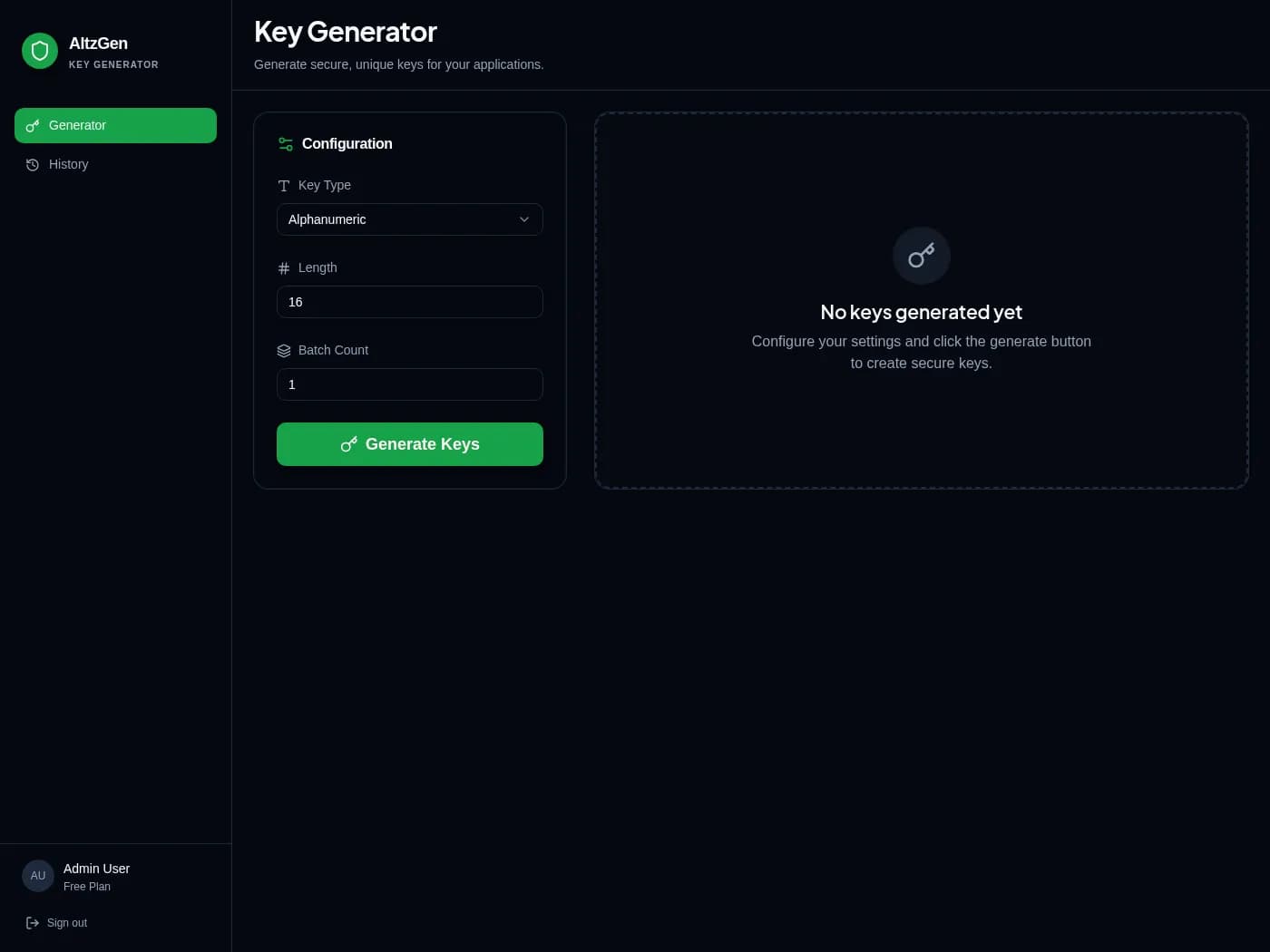 AltzGen Key Generator