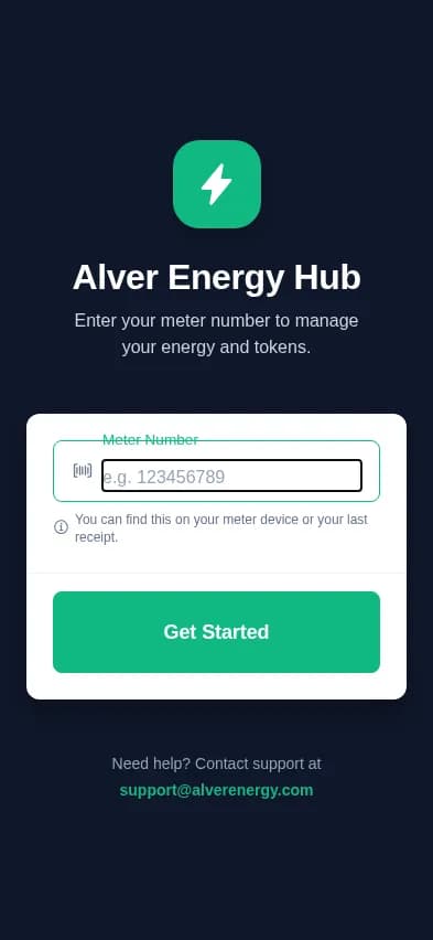 Alver Energy Meter App