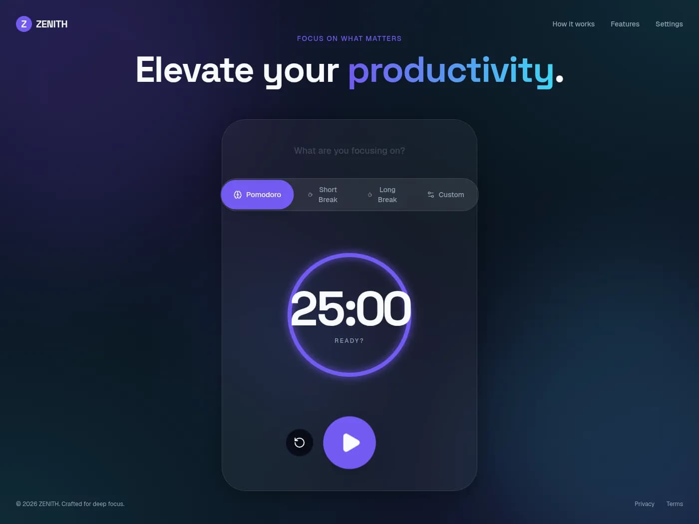 Stunning Timer Web App