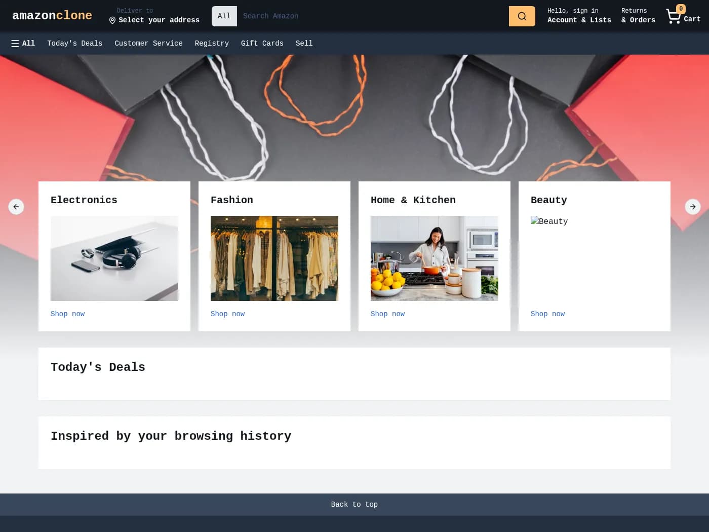 Amazon Clone