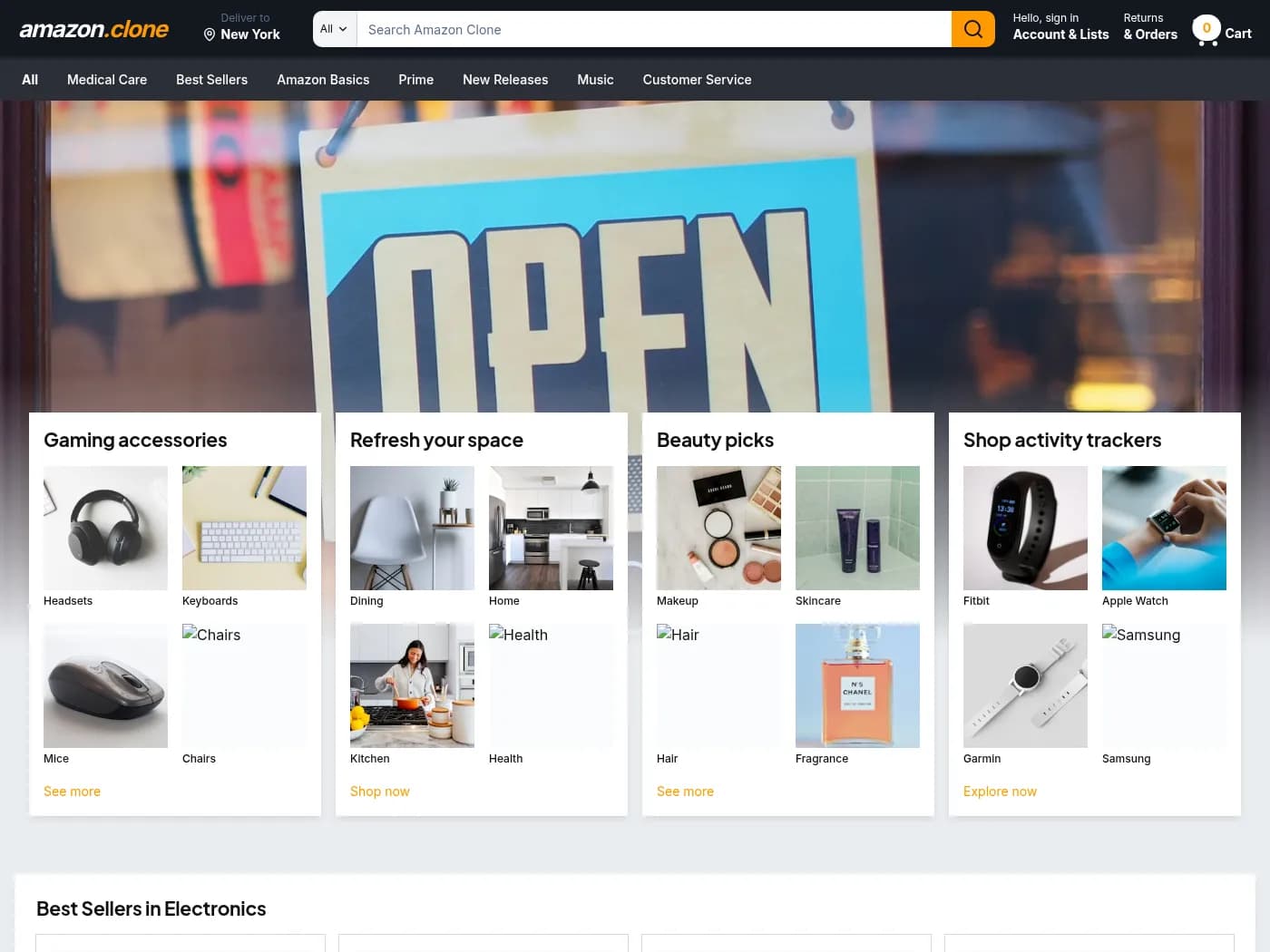 Amazon Clone Hub
