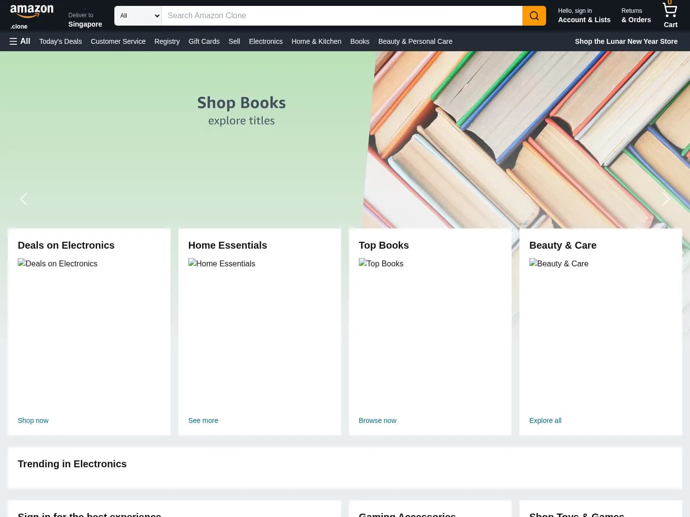 Amazon Store Clone