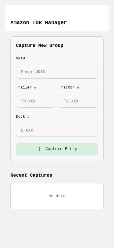 Amazon TDR Manager