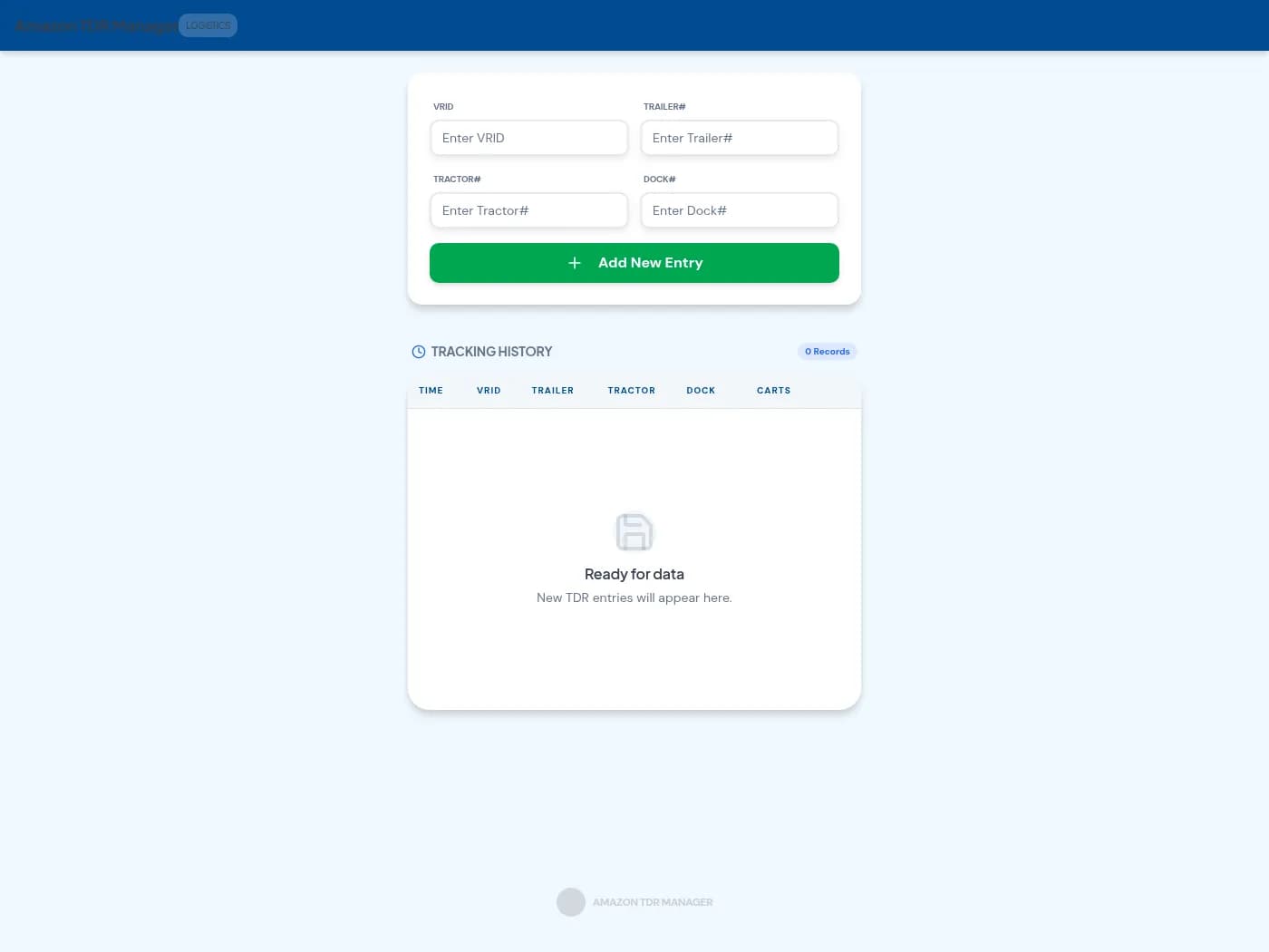 Amazon TDR Manager