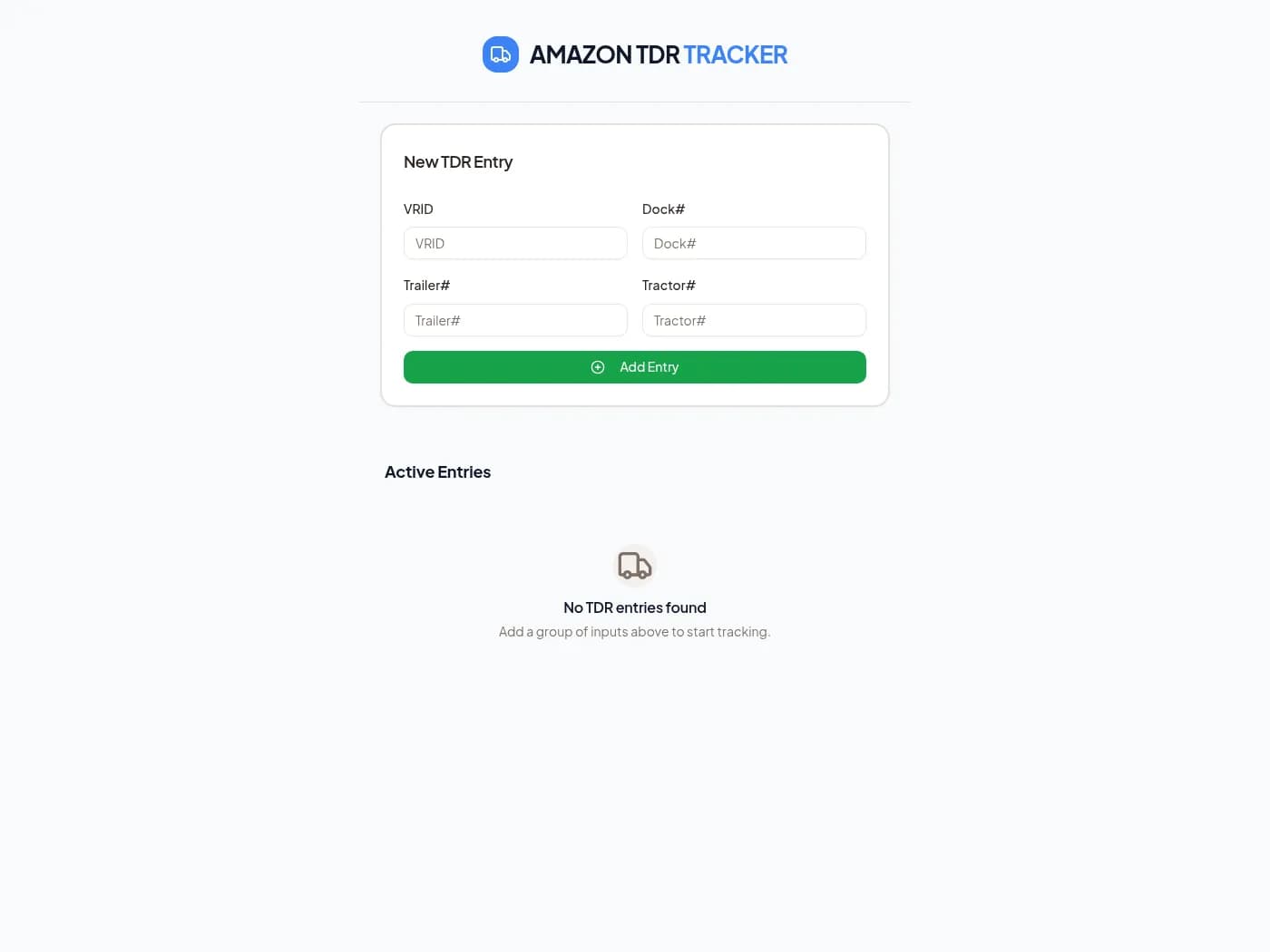 Amazon TDR Tracker