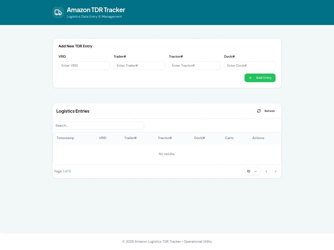 Amazon TDR Tracker